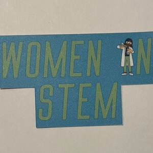 Women in STEM Stickers, Personalized Women Stickers, Science ...