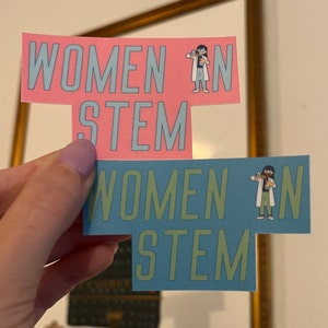 Women in STEM Stickers, Personalized Women Stickers, Science ...