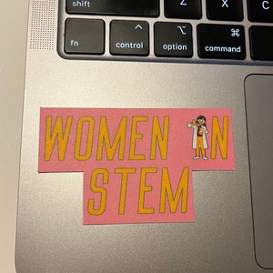 Women in STEM Stickers, Personalized Women Stickers, Science ...