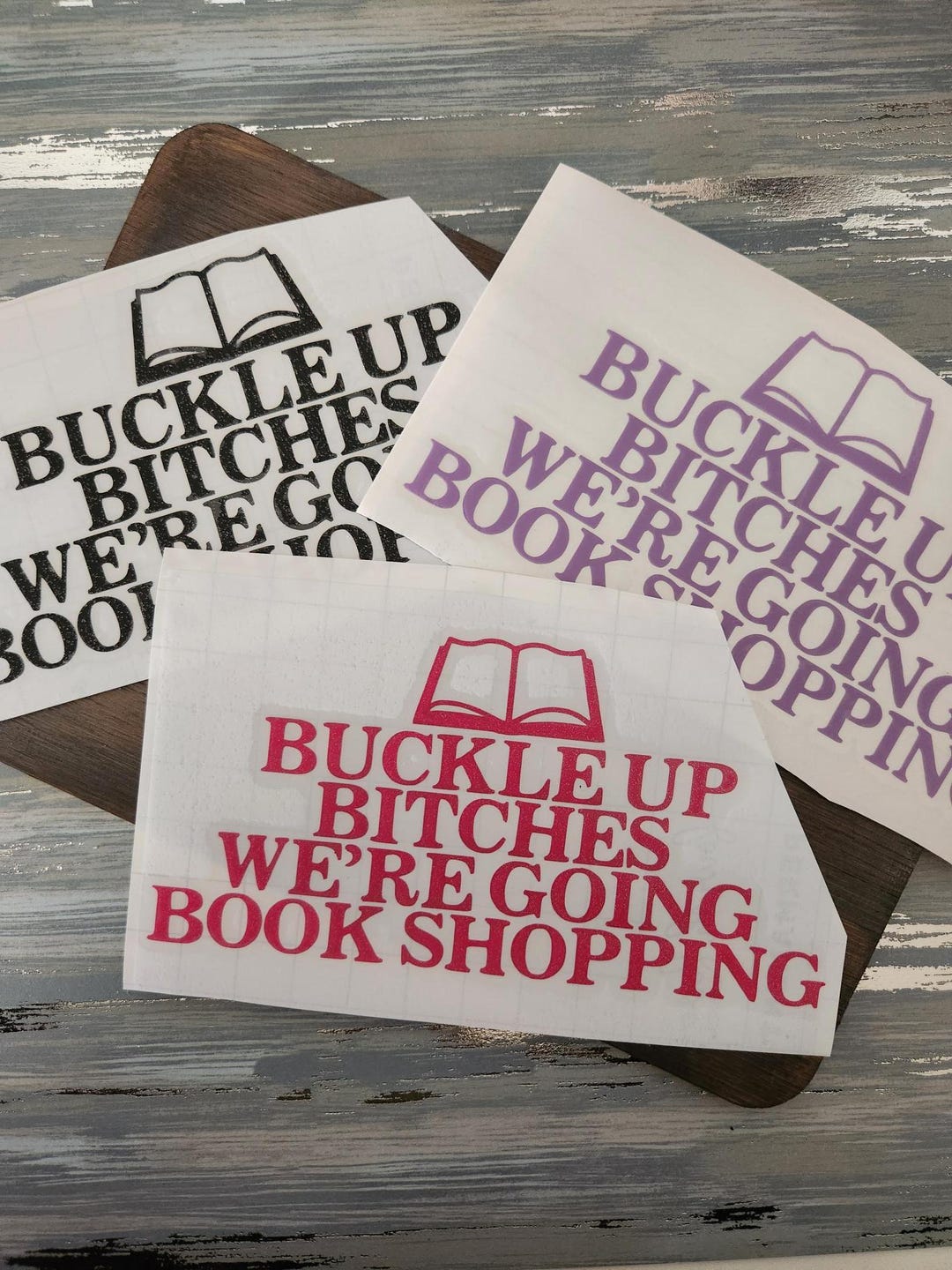 Buckle up Bookish Decal Reading Decal Bookworm Gift Book Lover Decal - Etsy
