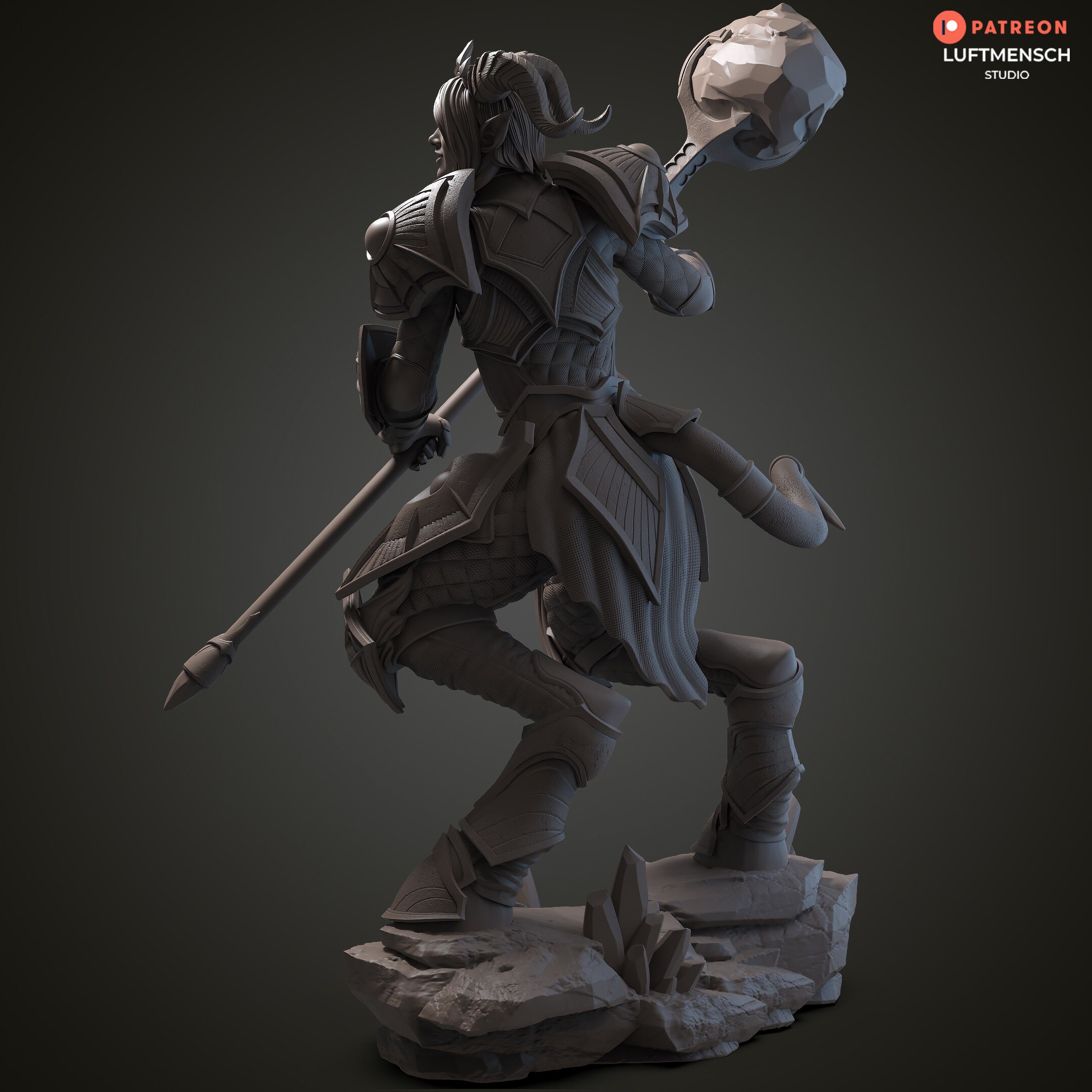 Yrel Figurine, World of Warcraft, 3D Printing SLA, Paintable WOW Statue ...