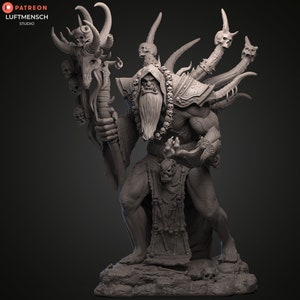 Gul'dan Figurine, World of Warcraft, 3D Printing SLA, Paintable WOW ...
