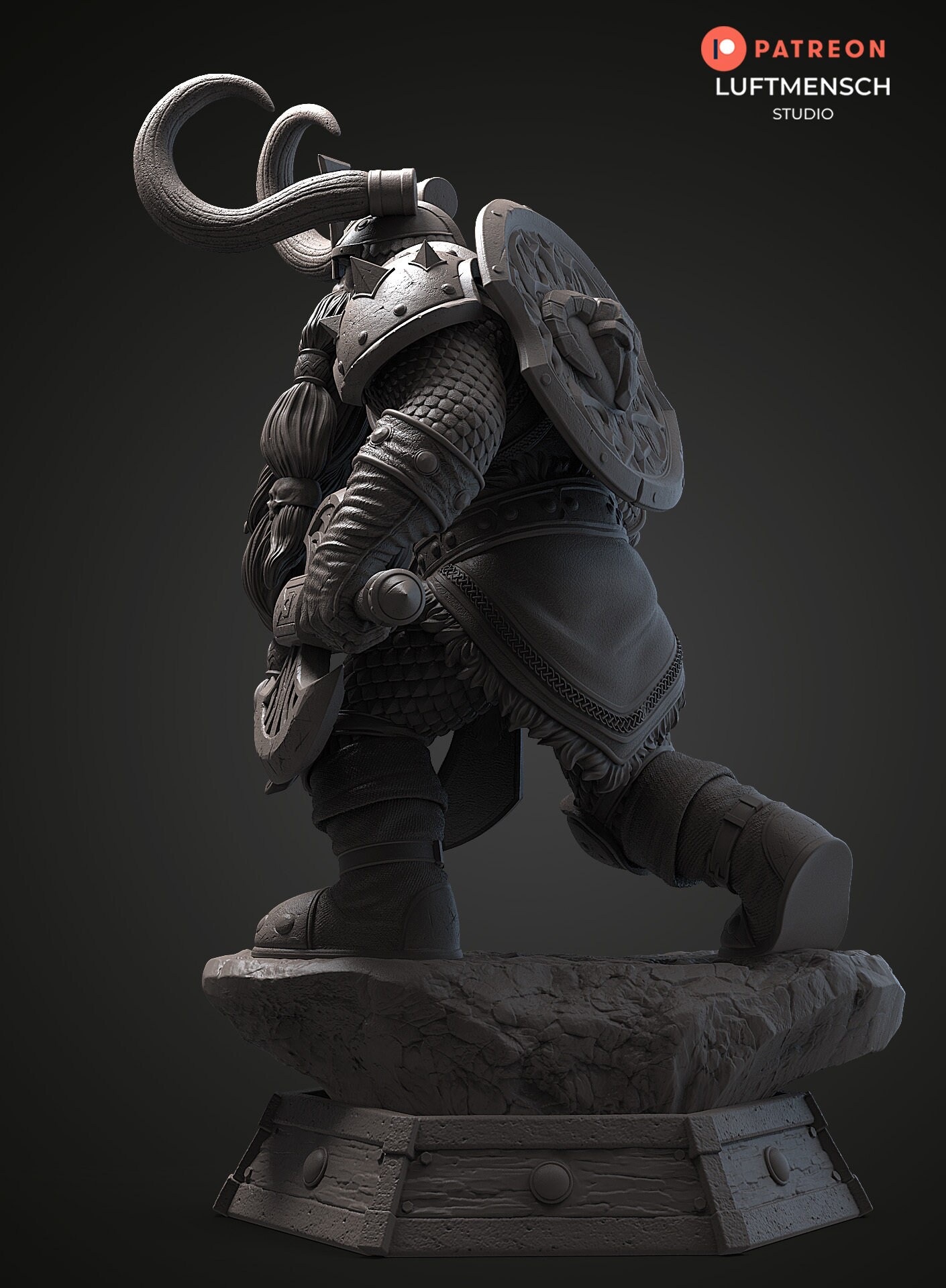 Muradin Bronzebeard Figure, World of Warcraft, SLA 3D Printing, WOW ...