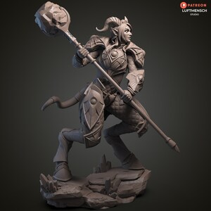 Yrel Figurine, World of Warcraft, 3D Printing SLA, Paintable WOW Statue ...