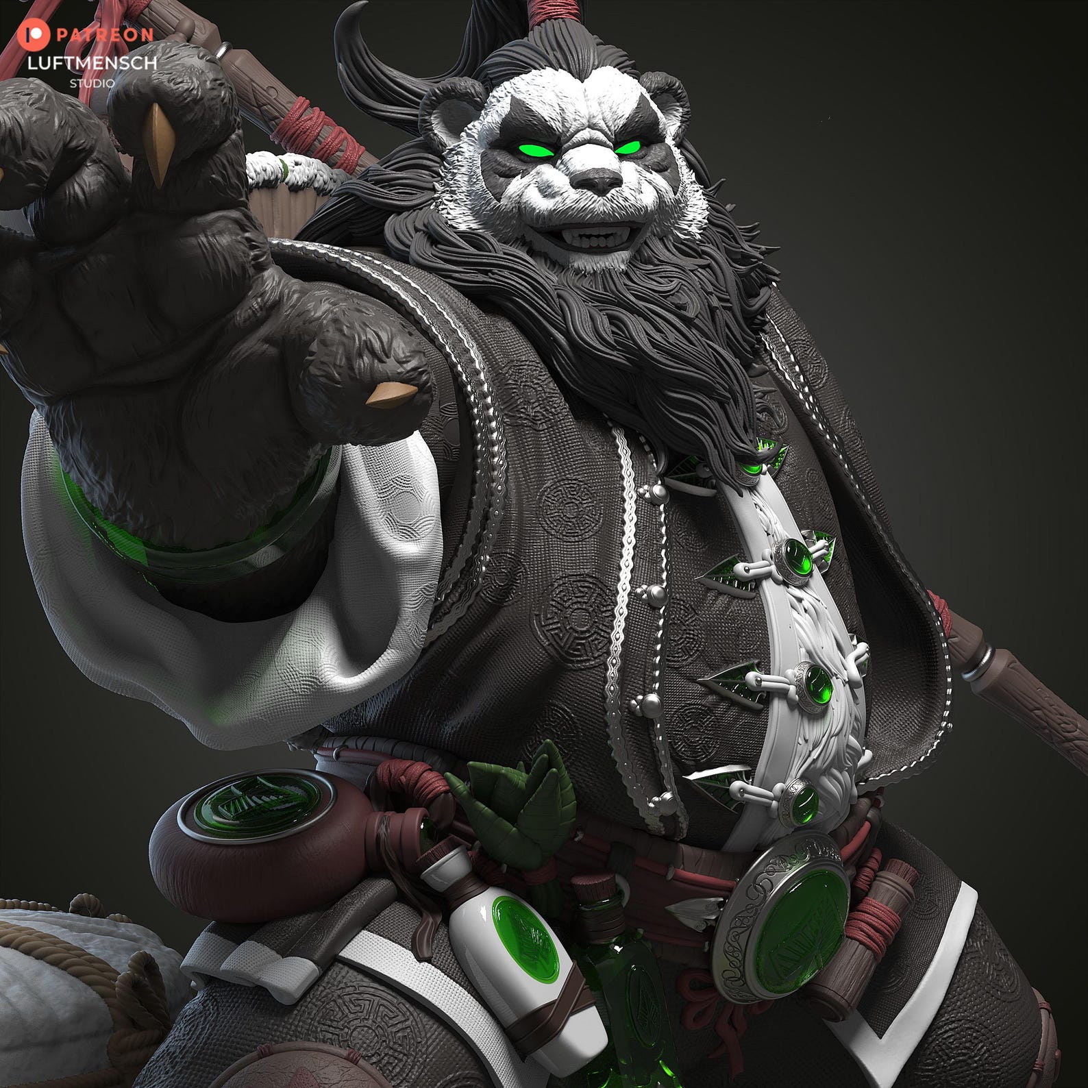 Chen Stormstout Figurine, World of Warcraft, SLA 3D Print, WOW ...