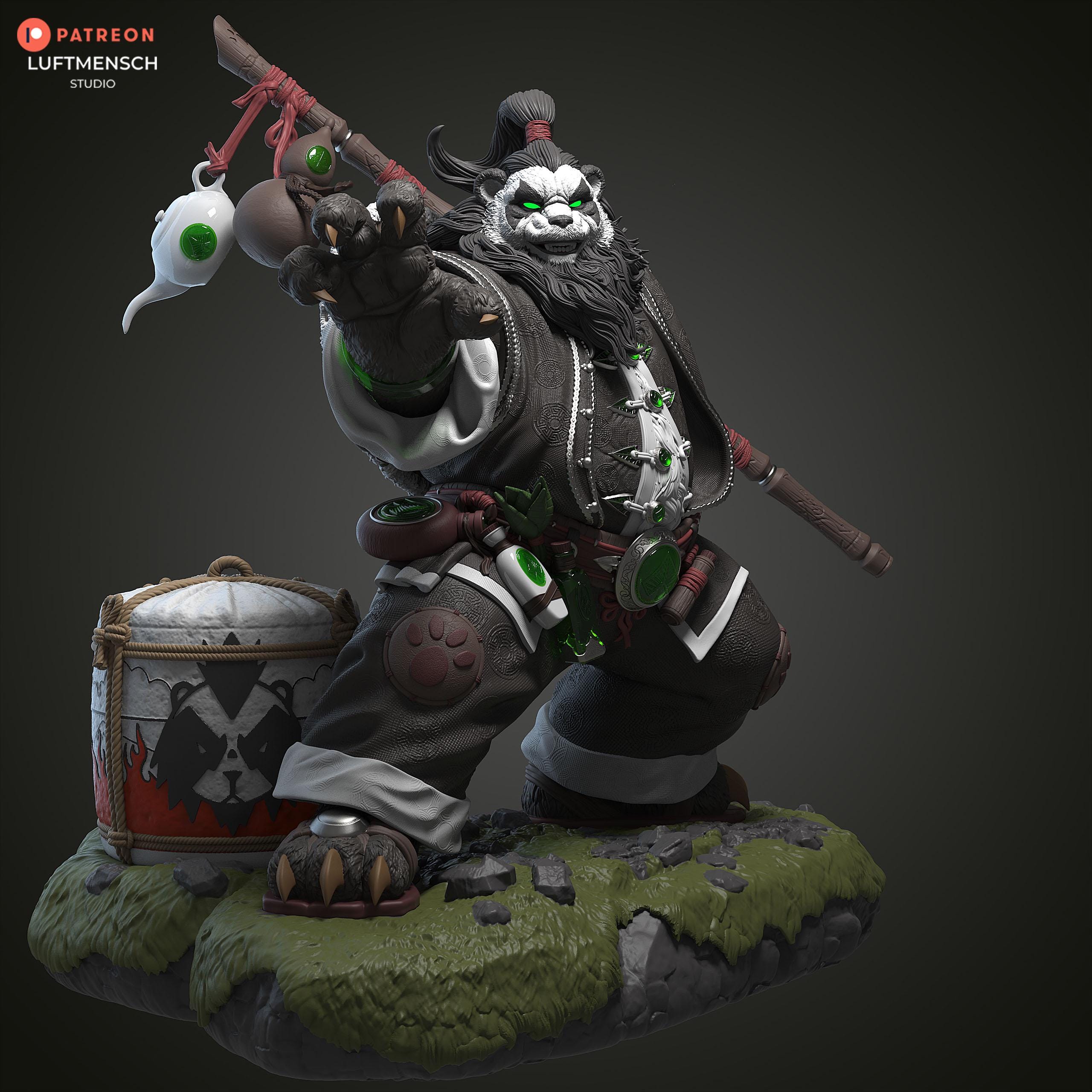 Chen Stormstout Figurine, World of Warcraft, SLA 3D Print, WOW ...