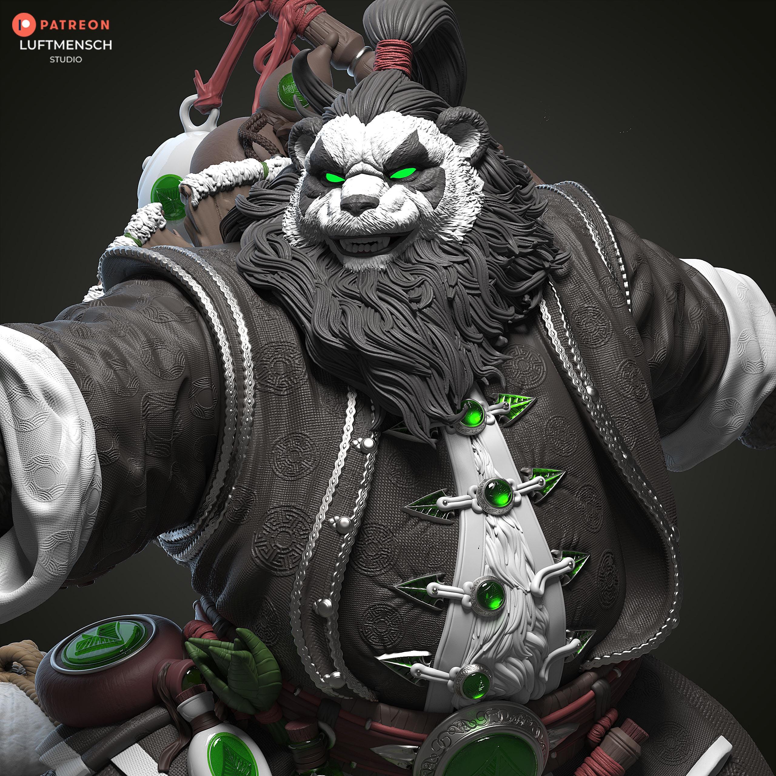 Chen Stormstout Figurine, World of Warcraft, SLA 3D Print, WOW ...