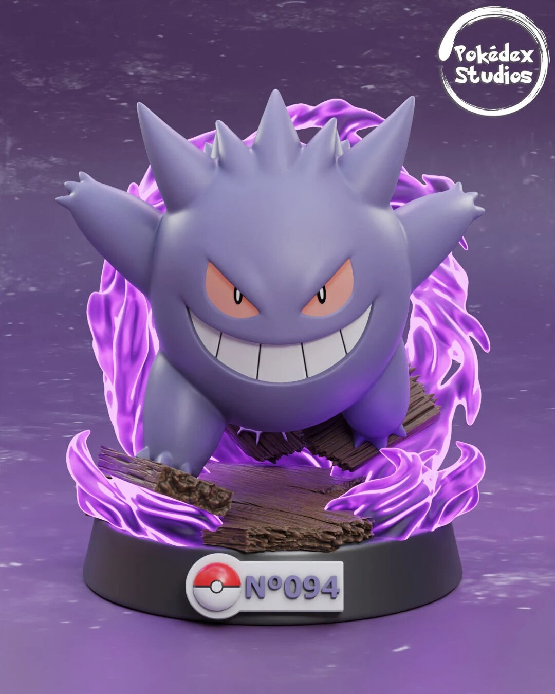 Pokemon Gengar Figure, 3D Printing SLA, Pokemon Statue, Gengar ...