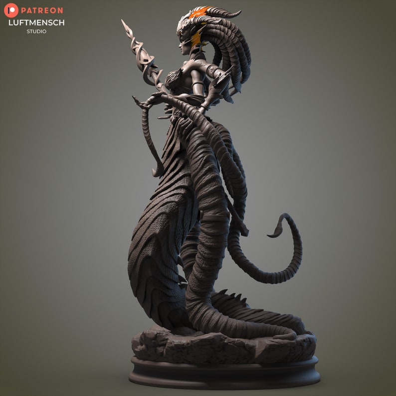 Queen Azshara Figurine, World of Warcraft, 3D Printing SLA, Paintable ...