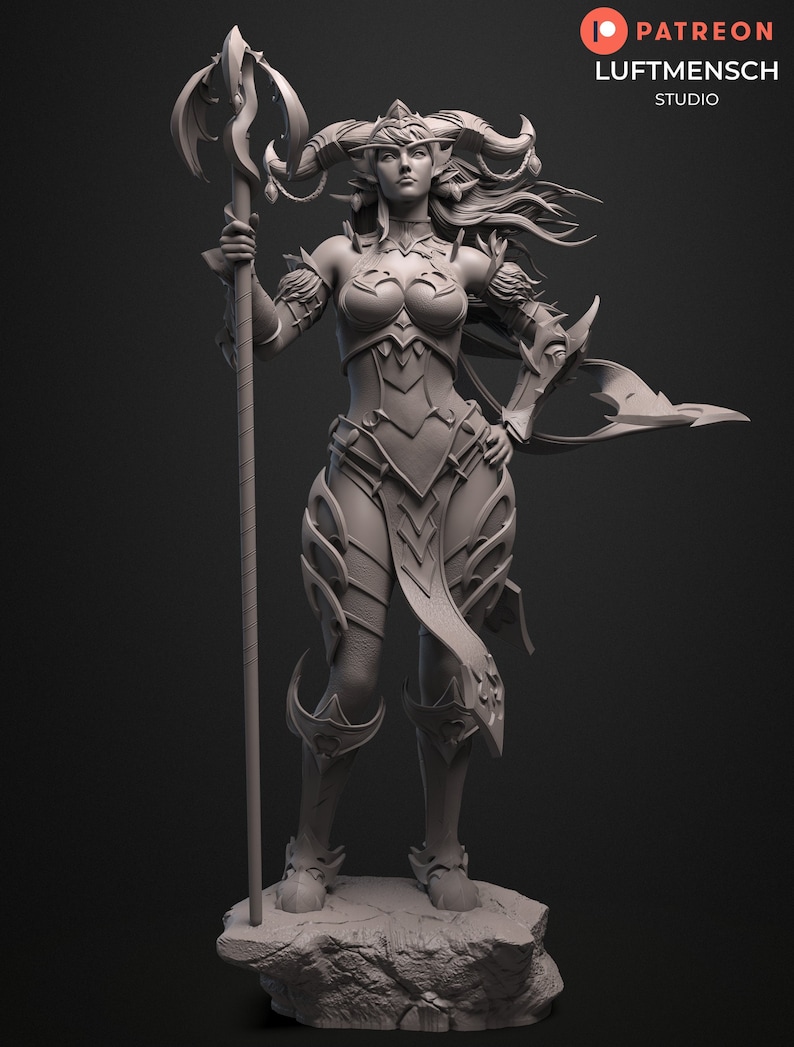 Alexstrasza the Life-binder Figurine, World of Warcraft, SLA 3D ...
