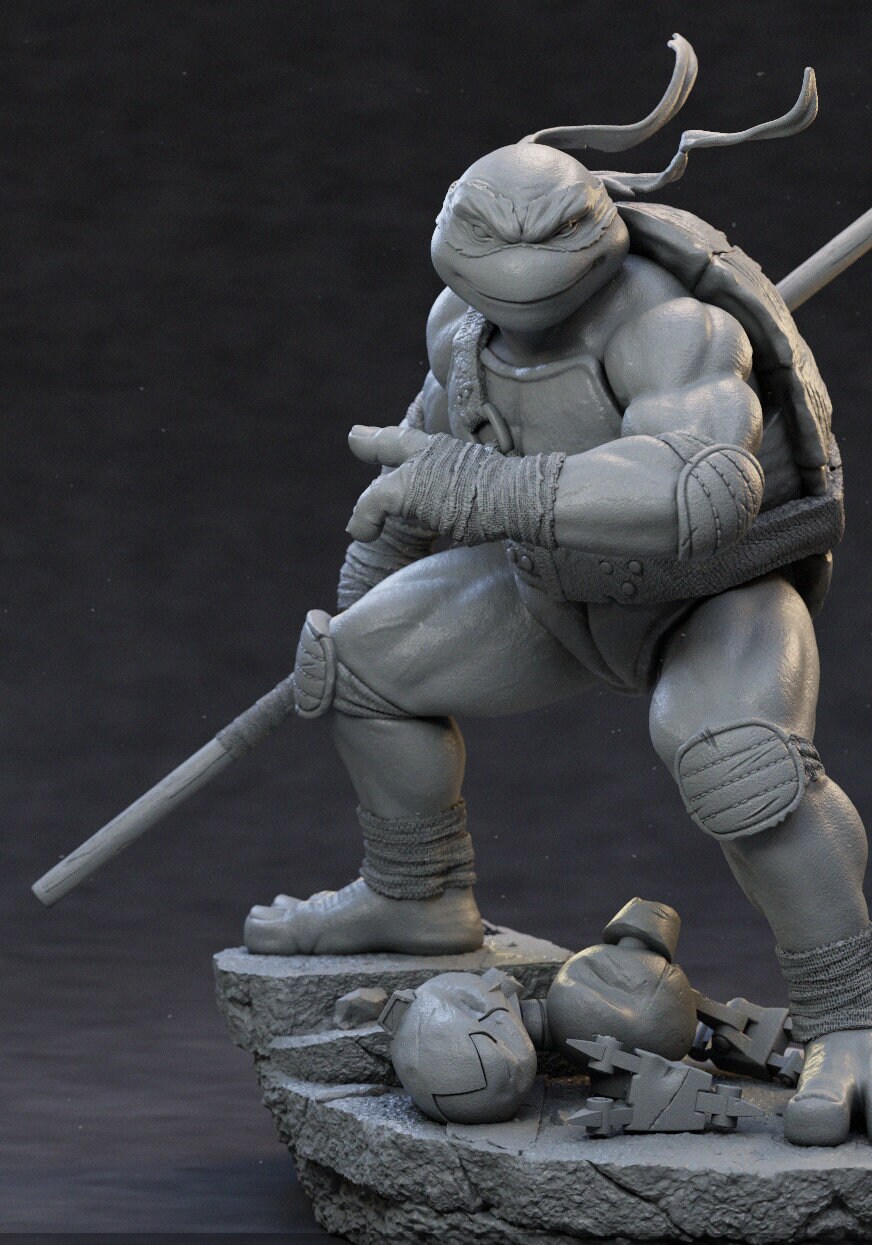Donatello, STL File for 3D Printing, Donatello Figurine, Animated ...