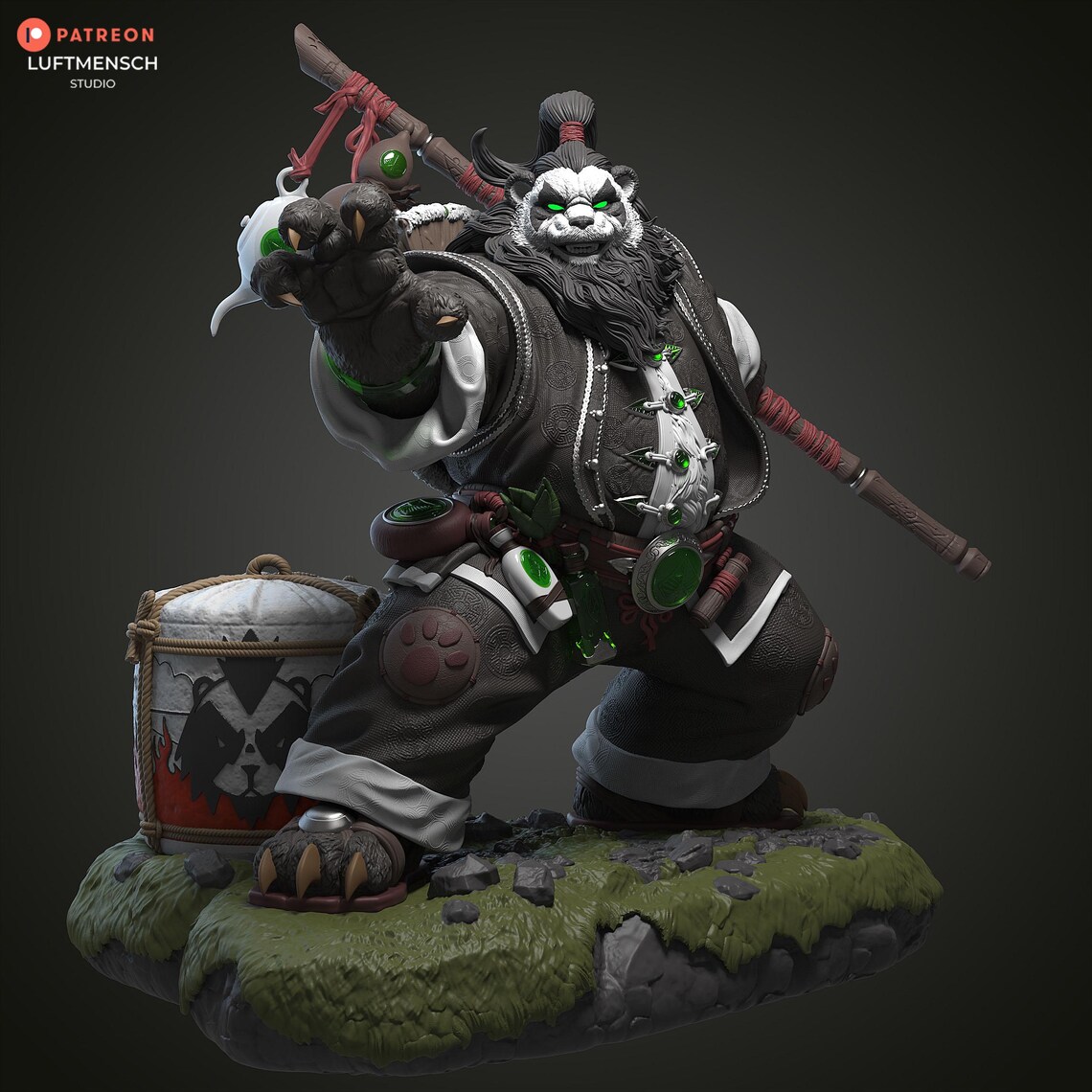 Chen Stormstout Figurine, World of Warcraft, SLA 3D Print, WOW ...