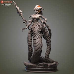 Queen Azshara Figurine, World of Warcraft, 3D Printing SLA, Paintable ...