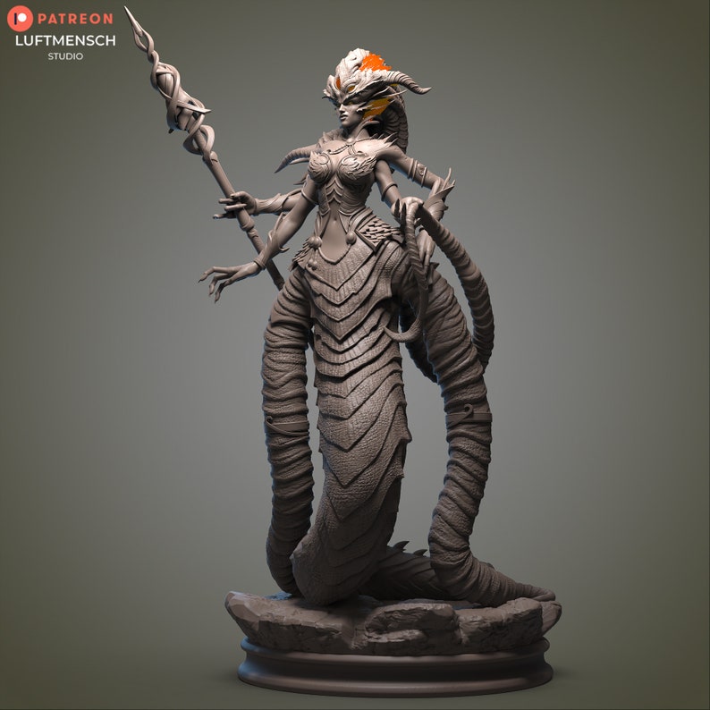 Queen Azshara Figurine, World of Warcraft, 3D Printing SLA, Paintable ...