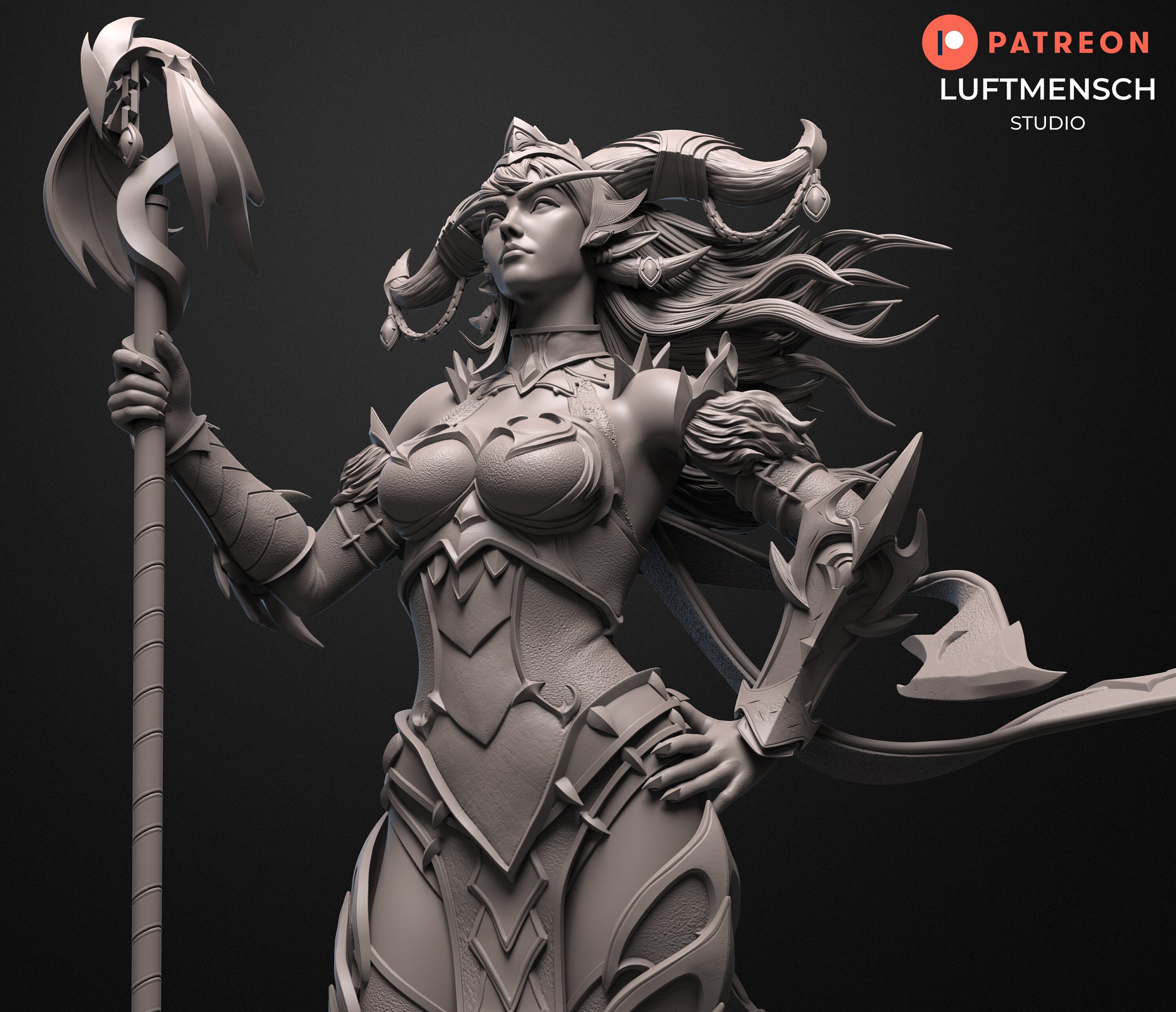 Alexstrasza the Life-binder Figurine, World of Warcraft, SLA 3D ...