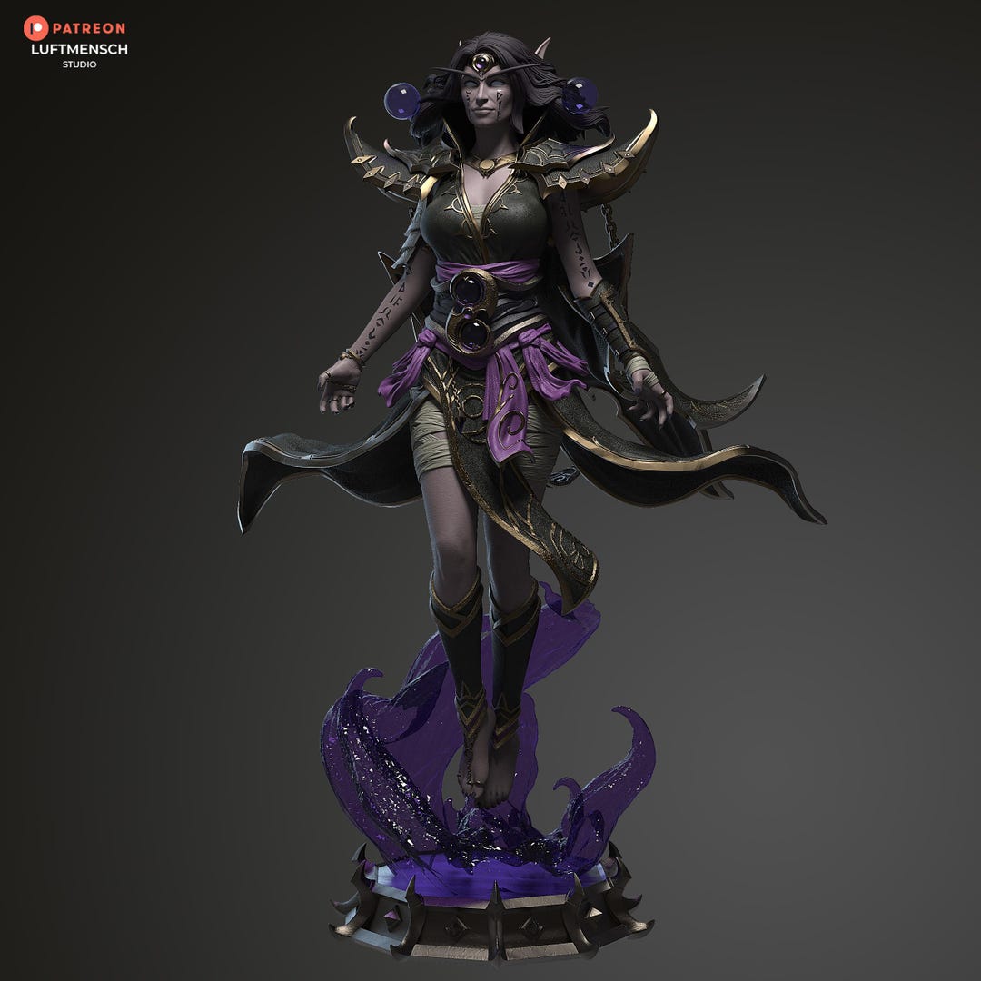 Xal'atath Figurine, World of Warcraft, 3D SLA Print, WOW Statue to ...