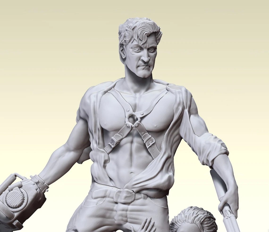 Evil Dead, STL File for 3D Printing, Ash Figurine Evil Dead Ash ...