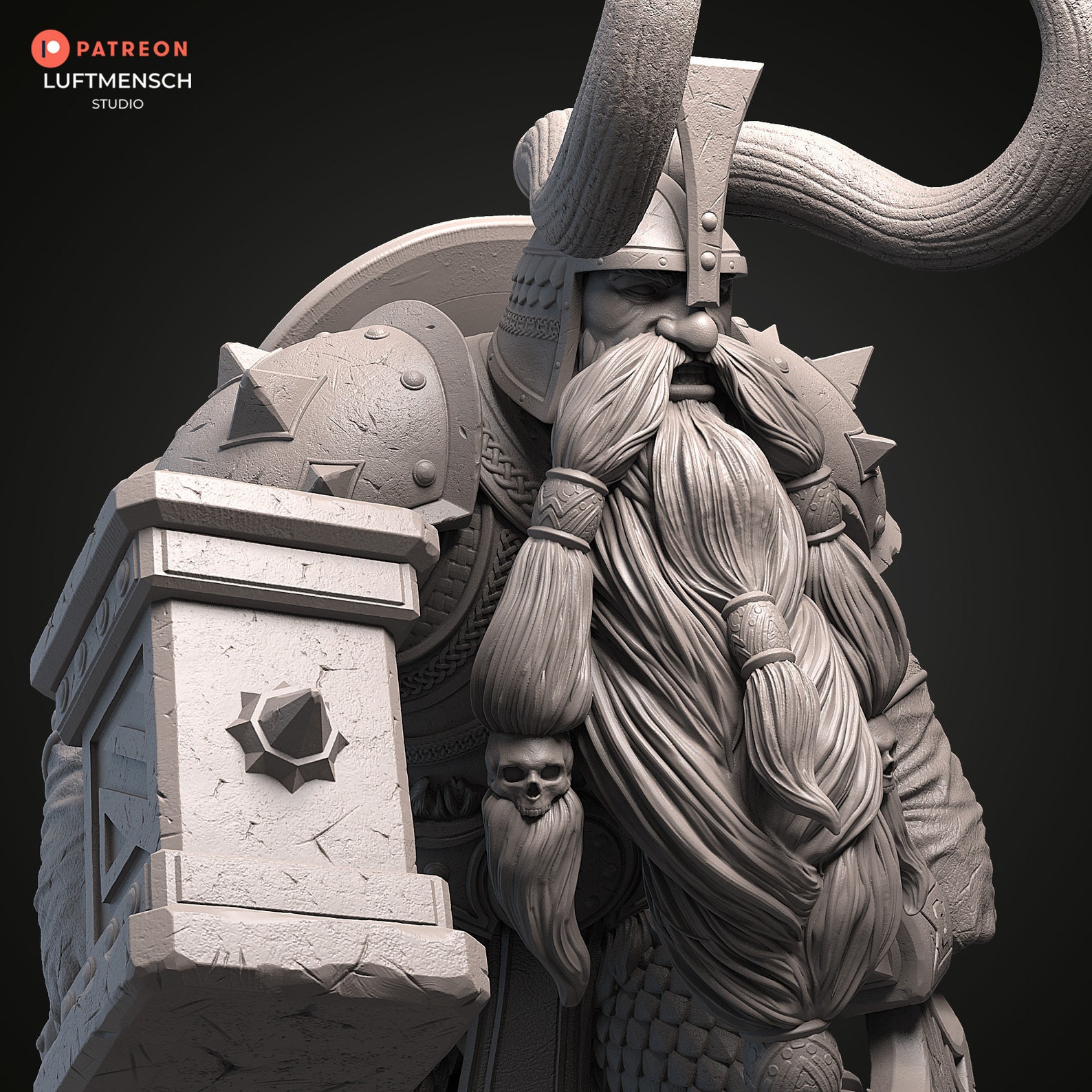 Muradin Bronzebeard Figure, World of Warcraft, SLA 3D Printing, WOW ...