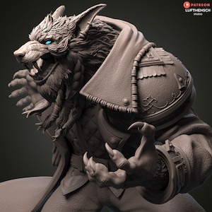 Genn Greymane Figurine, World of Warcraft, 3D Printing SLA, Paintable ...