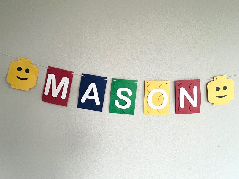 Building Blocks Birthday Banner - Etsy