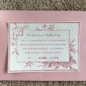 Vintage & Limited Edition Muffy Rose in Original Box - Etsy