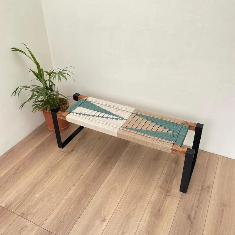 Woven Bench - Etsy