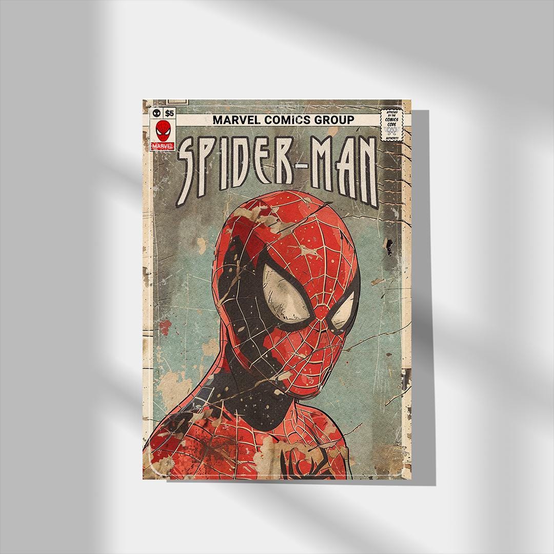 Spiderman Poster, Avengers Poster, Superhero Poster, A3, A4, A5, Comic ...