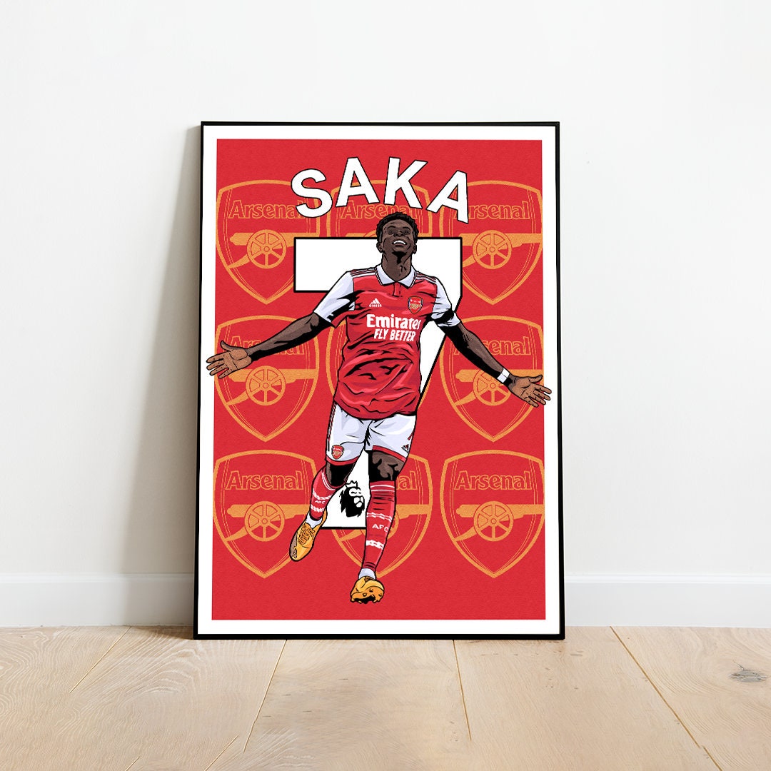 Saka Poster, Bukayo Saka Poster, Arsenal Poster, Football Poster ...