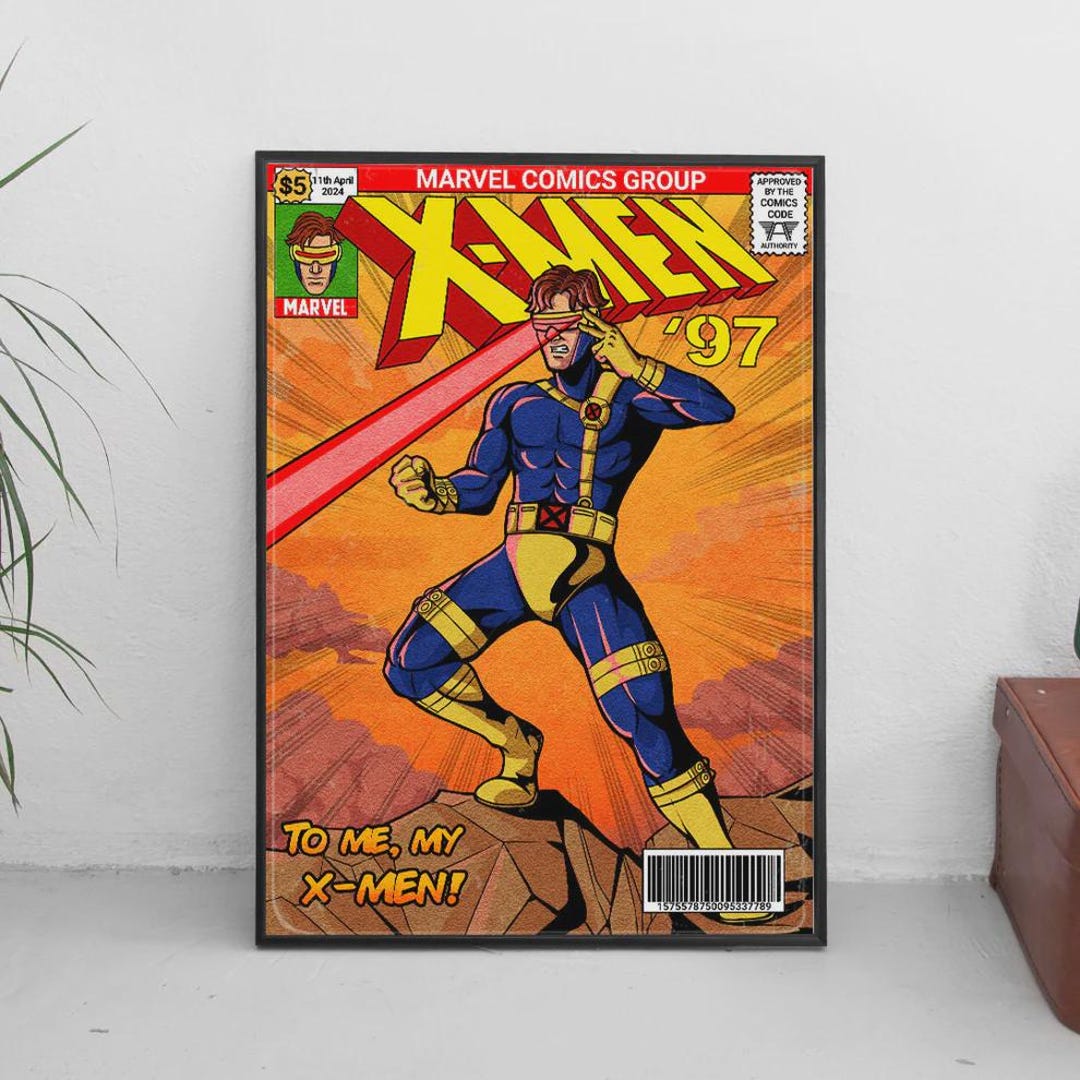 Cyclops Poster, X-men Poster, Avengers Poster, Superhero Poster, A3, A4, A5, Comic Book Poster ...