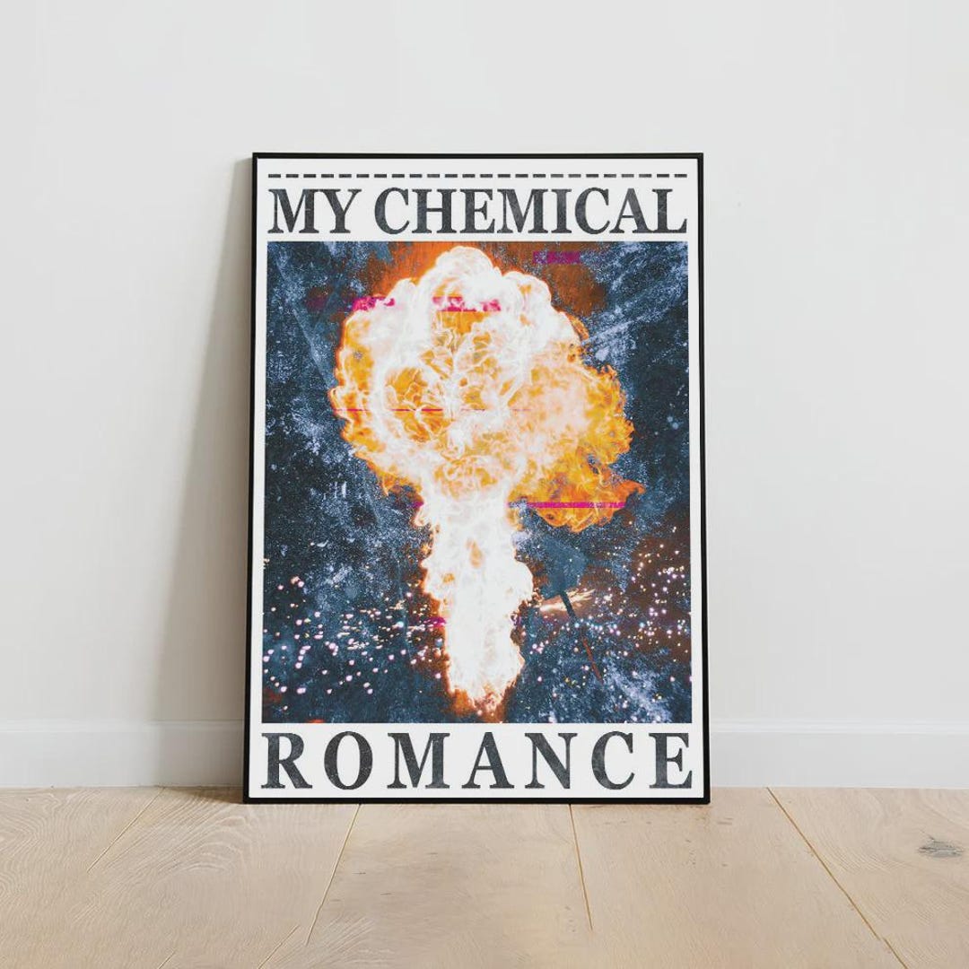 My Chemical Romance Poster • MCR Music Print • Wall Art • Music Poster ...