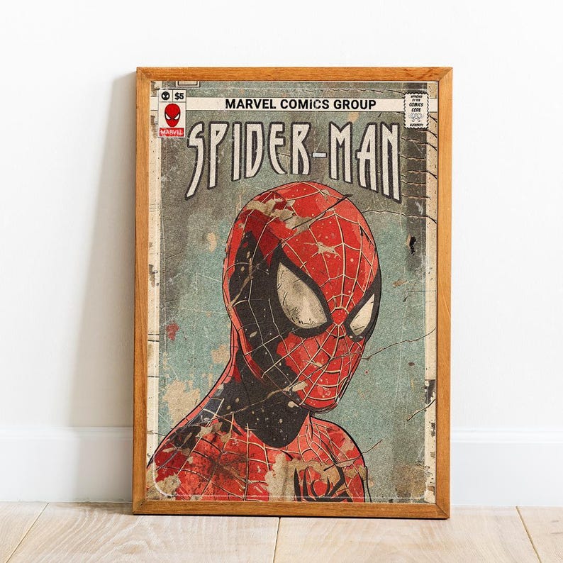 Spiderman Poster, Avengers Poster, Superhero Poster, A3, A4, A5, Comic ...