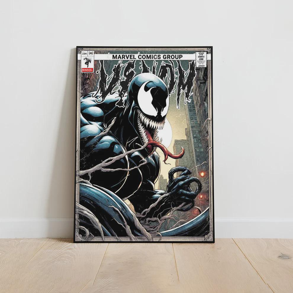 Venom Vs Spiderman Poster Marvel Comic Book Print Etsy 3139