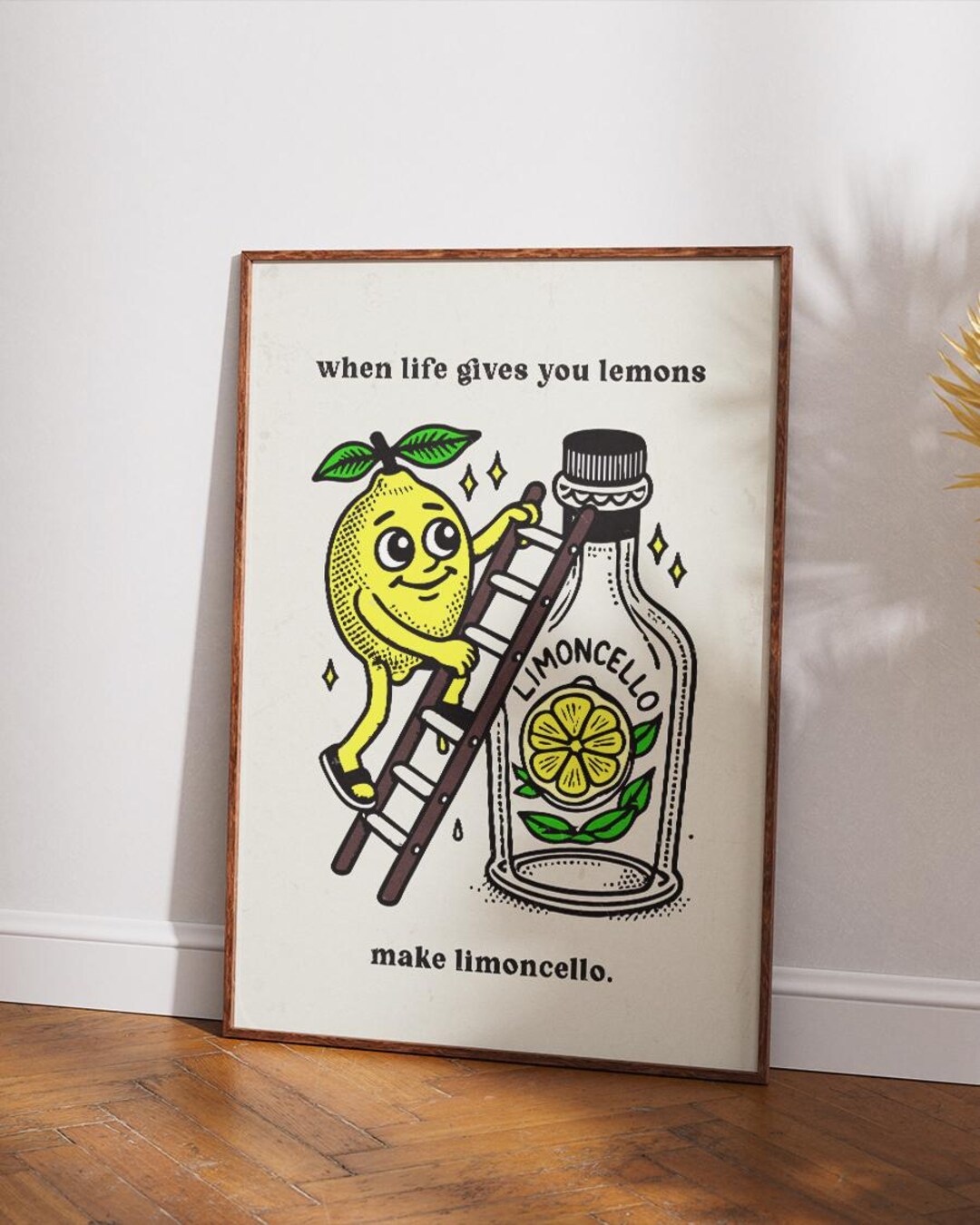 Lemon Poster, Limoncello Poster, Lemon Print, A3, A4, A5, Lemon Art ...