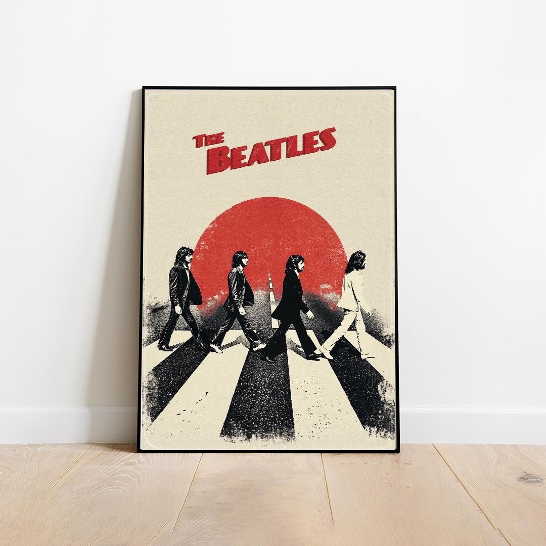 The Beatles Poster, Abbey Road Vintage Poster, the Beatles Print ...