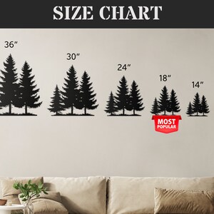 Pine Tree Metal Wall Art, Cedar Tree Metal Sign Large Outdoor Wall Art ...