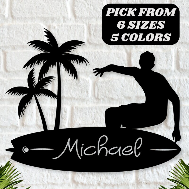 Surf Metal Artwork - Etsy