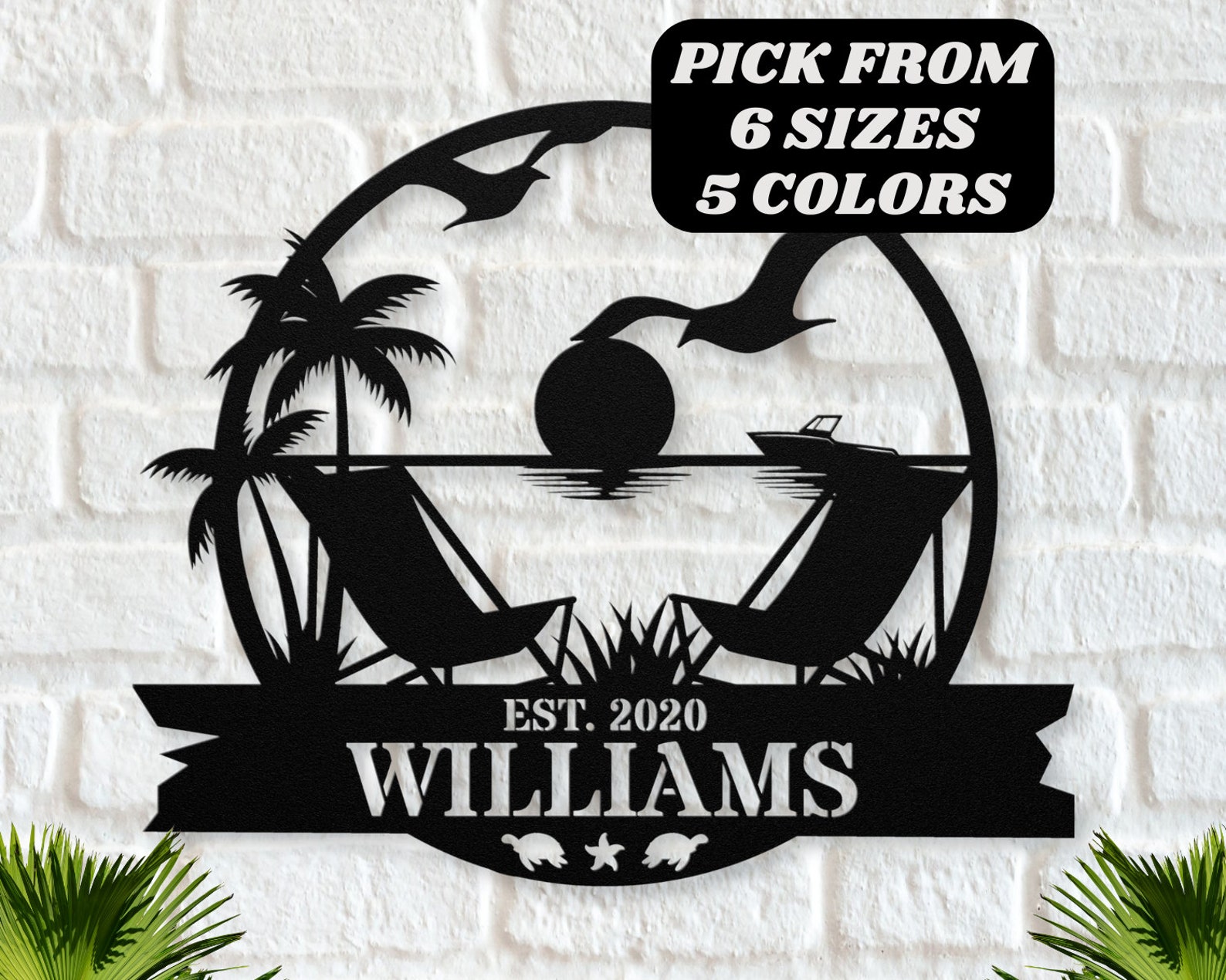 Personalized Beach Decor, Nautical Decor, Summer Beach House Sign ...