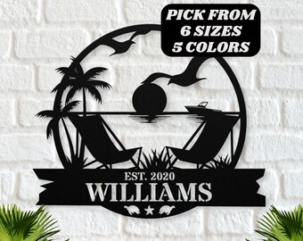 Custom Beach Decor, Nautical Decor, Lake House Decor, Summer Beach ...