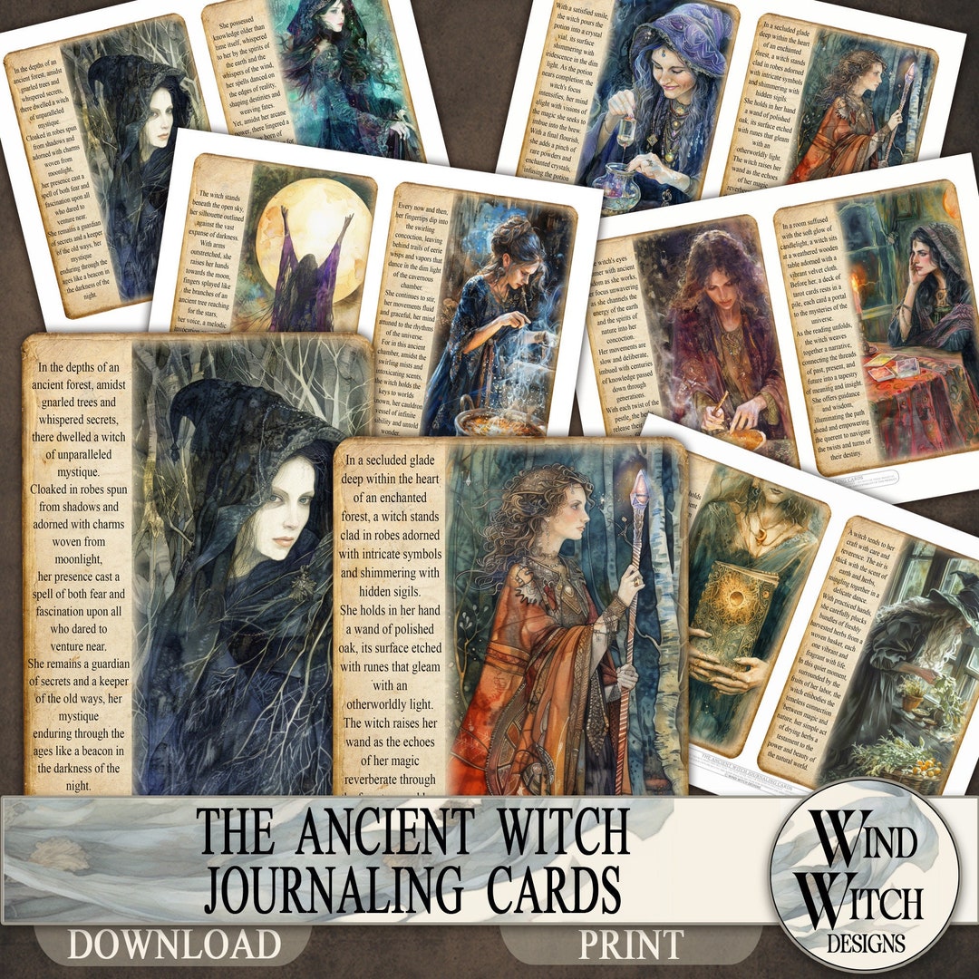 Ancient Witch Journaling Cards, Moments From A Witch's Life Junk ...