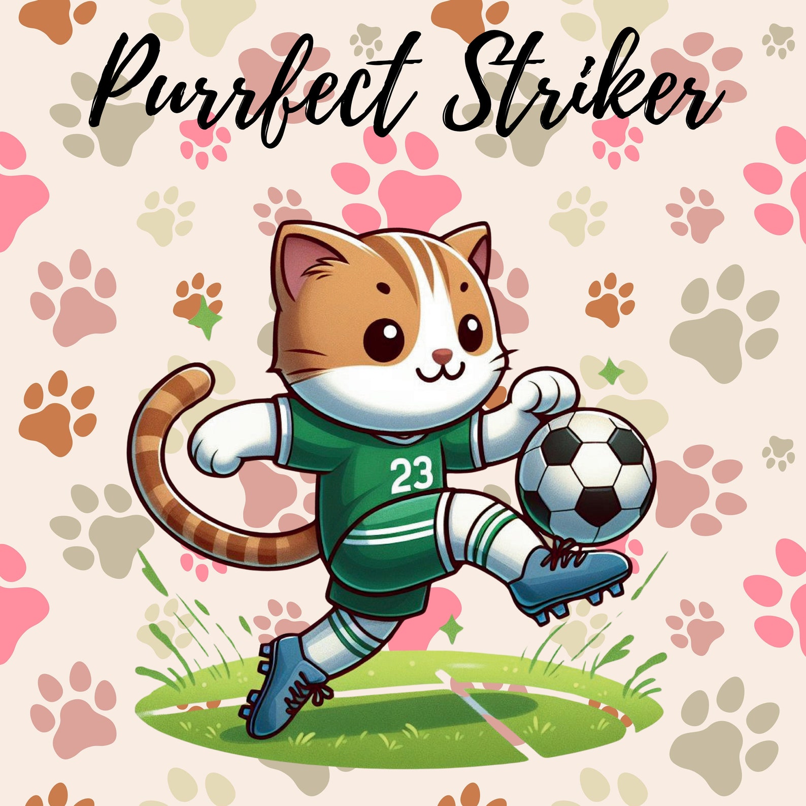 Soccer Cat, Sport, Sublimation Download, Png Downloads, Sport Mug Files ...