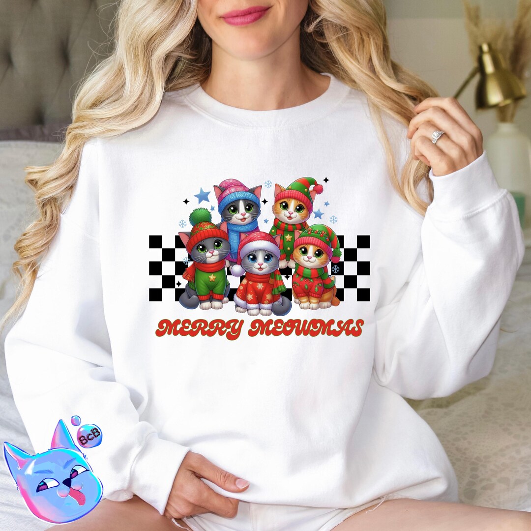 Meowmas Christmas PNG, Cat Christmas Png, Merry Png, Png for Christmas ...