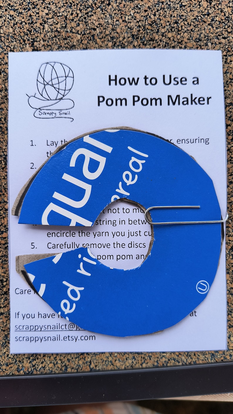 Pom Pom Maker - Upcycled - Etsy