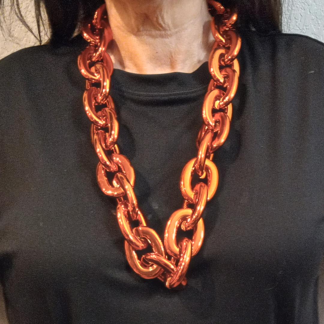 Hip-hop Rapper Big Chunky Fake Chain, Super Long Detachable, Non-fading ...