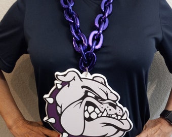 Bulldog Gold High School Mascot 3D Big Fan Chain - Etsy