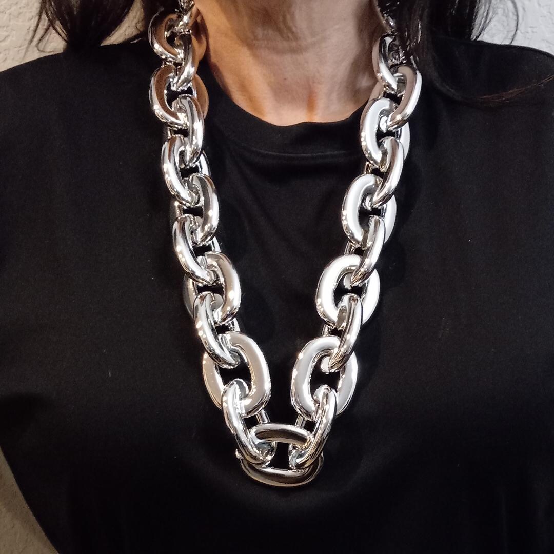 Chunky Plastic Chain Necklace, Hip Hop Rapper Costume Jewelry - Etsy