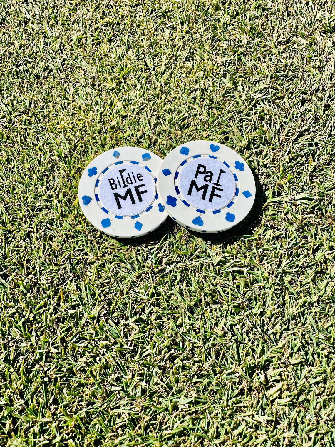 2-sided Parmf/birdiemf Poker Chip Ball Marker - Etsy