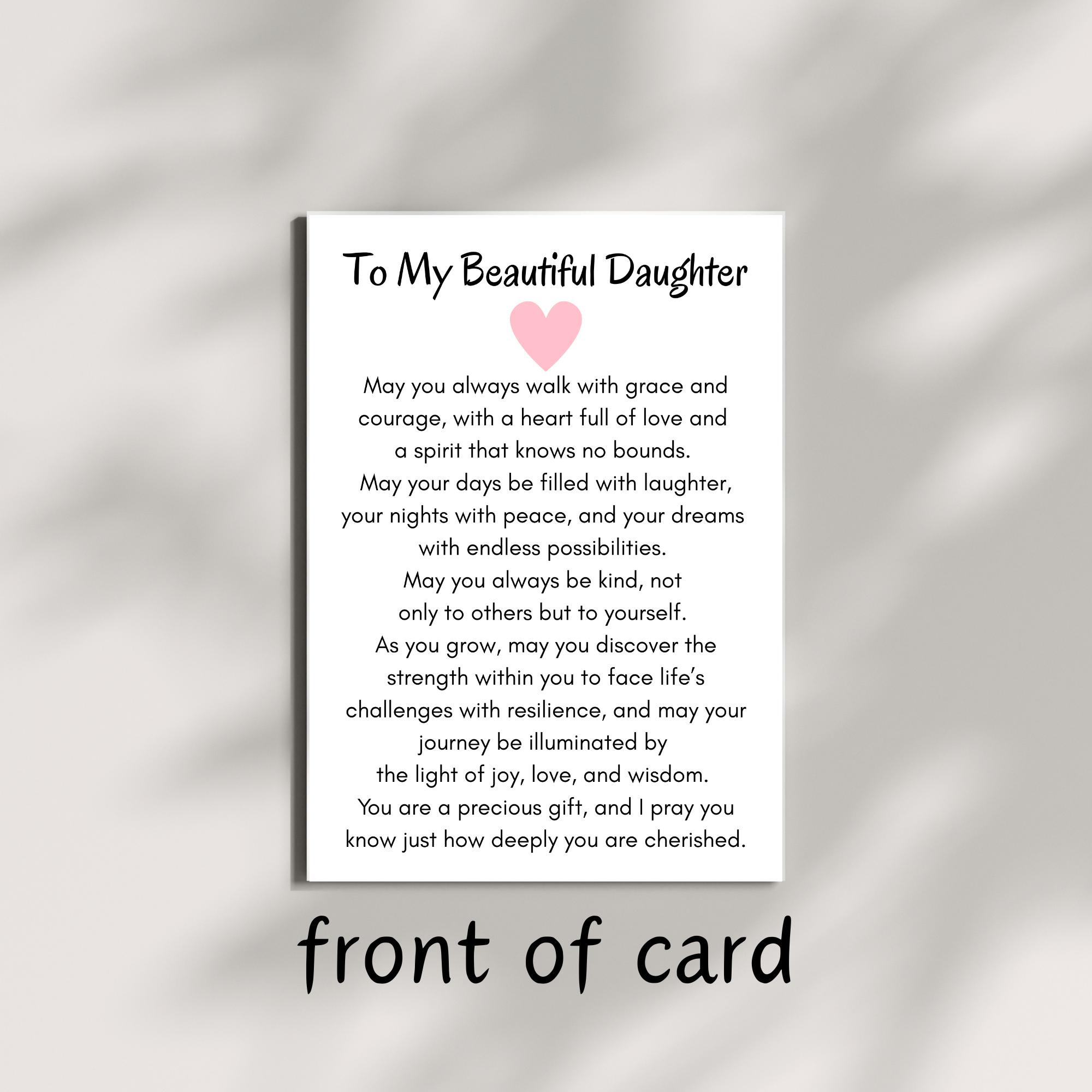 Blessing for Daughter Card Printable Christian Appreciation Digital ...