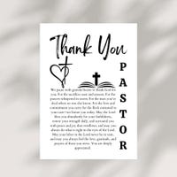 Pastor Appreciation Card Printable Pdf - Etsy