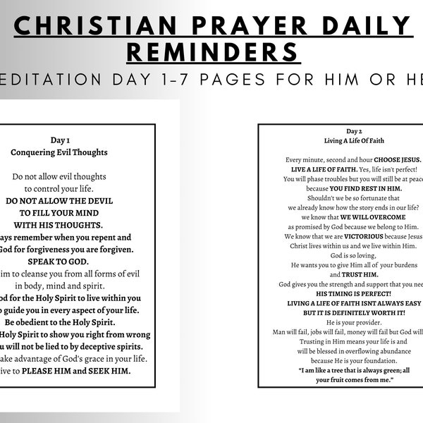 Prayer Reminder - Etsy