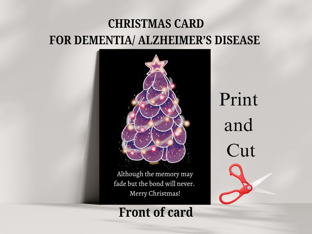 Alzheimer's, Memory Loss, Dementia Christmas Card Digital Instant ...